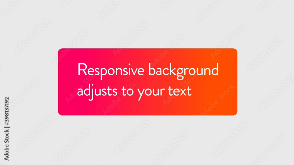 Text Block Animation with Gradient and Flat Background Stock Template ...