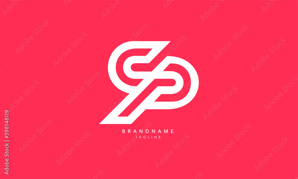 Alphabet letters Initials Monogram logo SP, PS, S and P Stock Vector ...