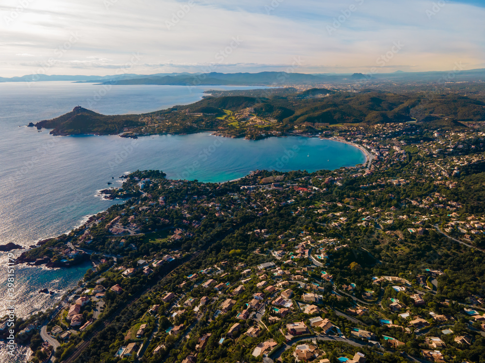 Agay Bay, Anthéor, la Baumette, Cap Dramont and Saint Raphael scenic ...