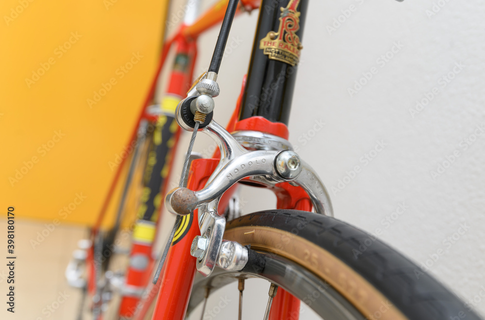 modolo brake on a Raleigh Team Replica, Classic english road bike built ...