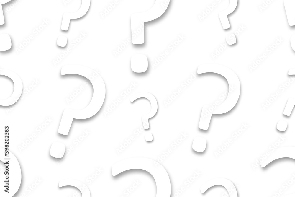 Vector realistic isolated paper question seamless pattern for ...