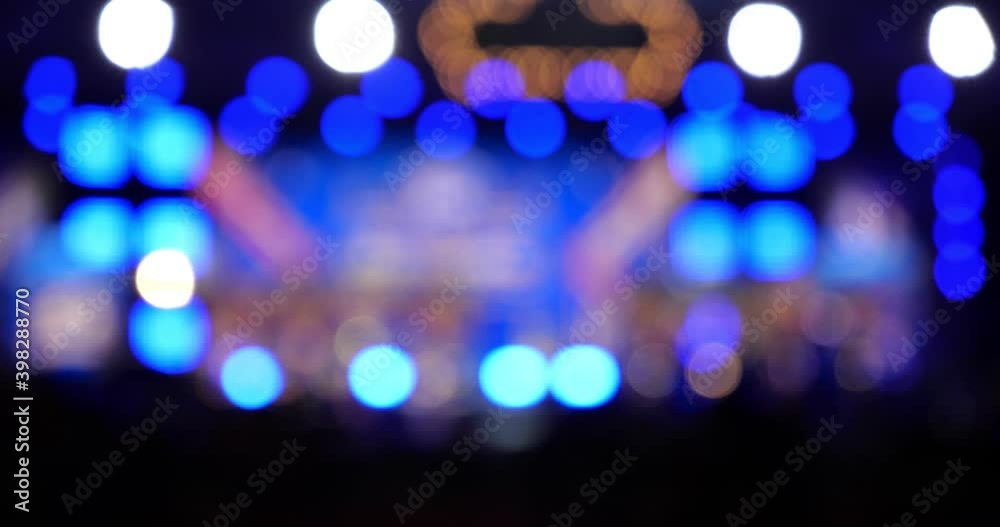 abstract blurred background Spotlights in the concert hall, texture for ...