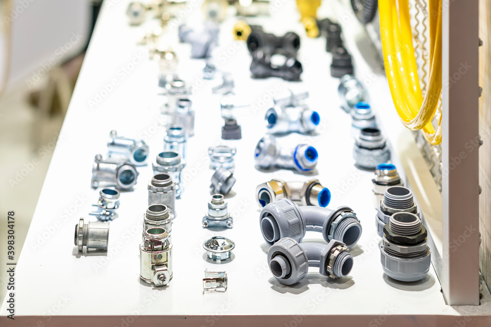 Plastic pvc and metal pipe connector conduit such as thread socket ...