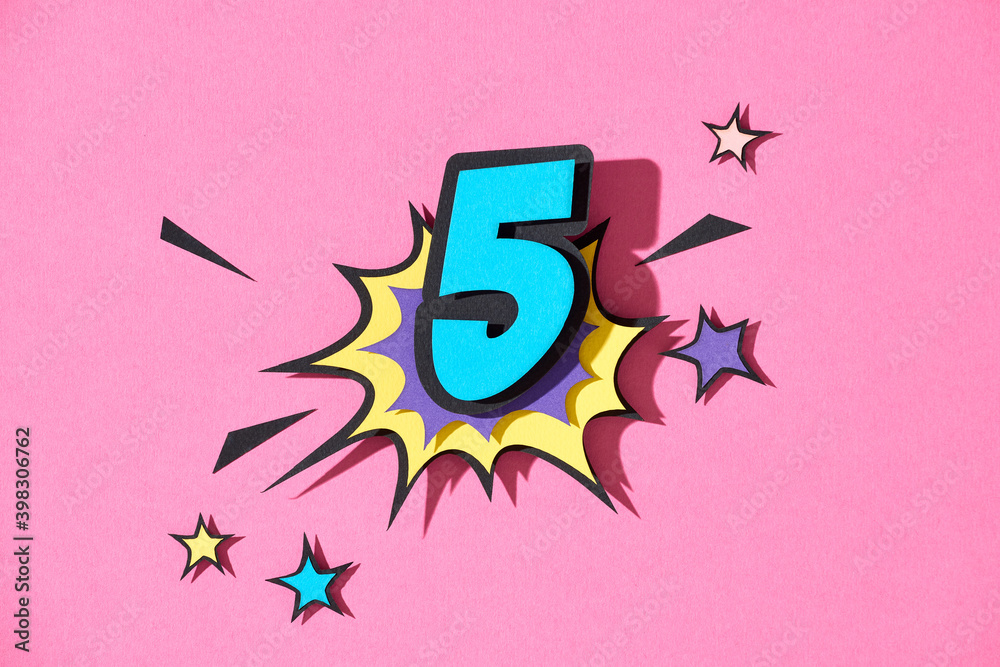 Five. 5. Stock Photo | Adobe Stock