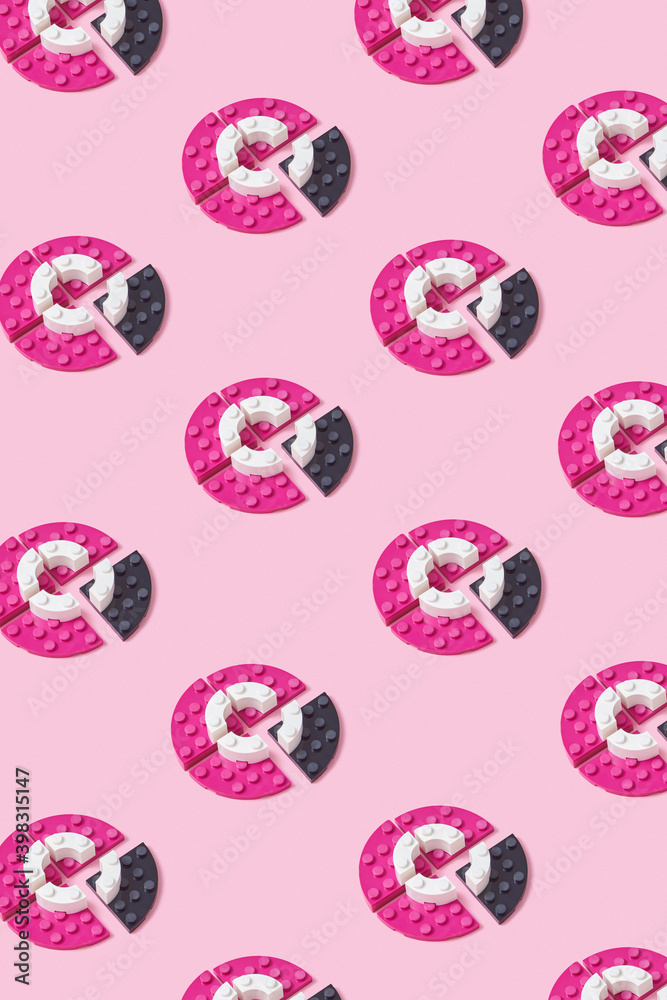 Plastic diagrams blocks pattern. Stock Photo | Adobe Stock