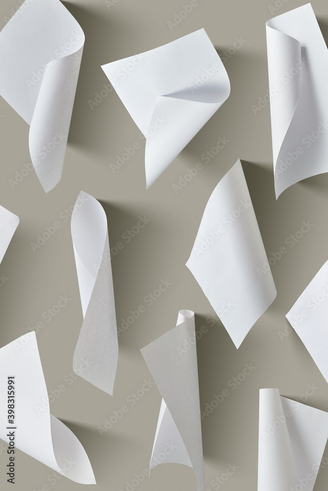 Pattern from blank curved papper. Stock Photo | Adobe Stock