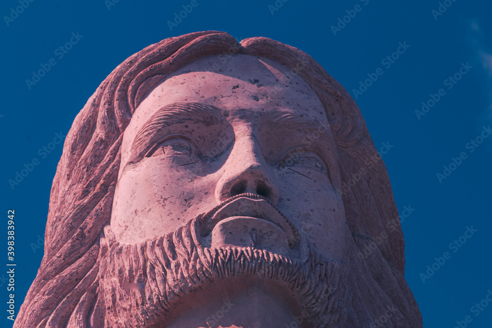 CARA,ESTATUA,ESCULTURA,RELIJION,CANTERA, Stock Photo | Adobe Stock