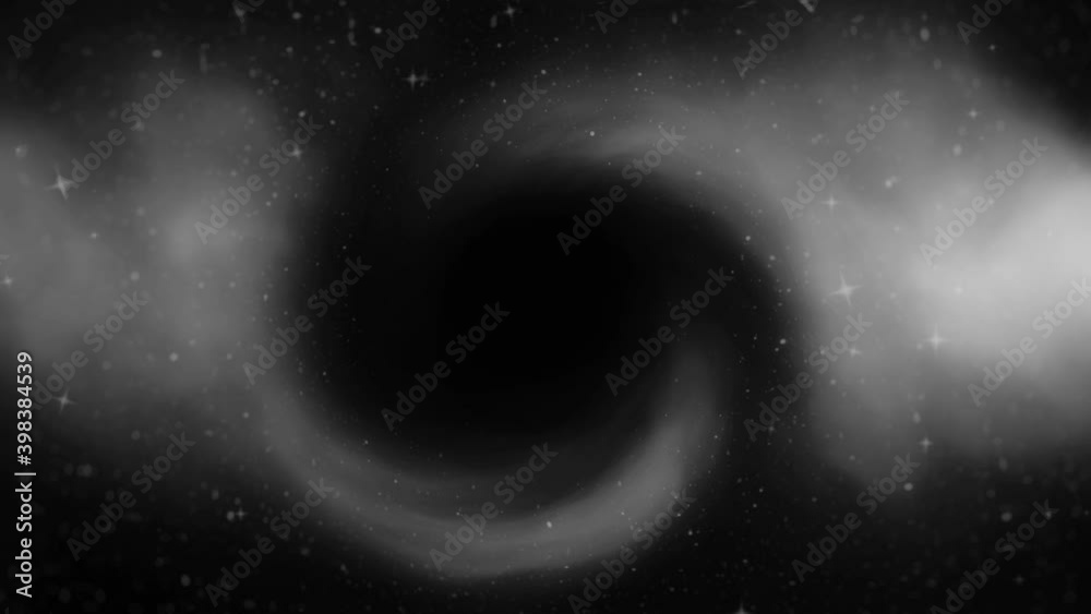 Video Stock Super massive black hole rotation Loop . 4K Rotating black ...