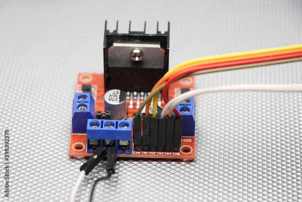 Motor driver or motor shield used to control various dc motors and ...