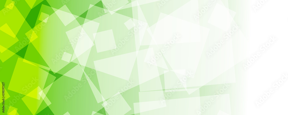 Abstract green geometric square vector banner background, can be used ...