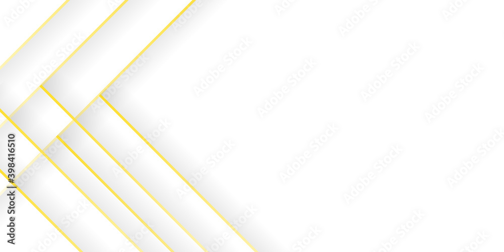 Gold white abstract background with golden lines for presentation ...