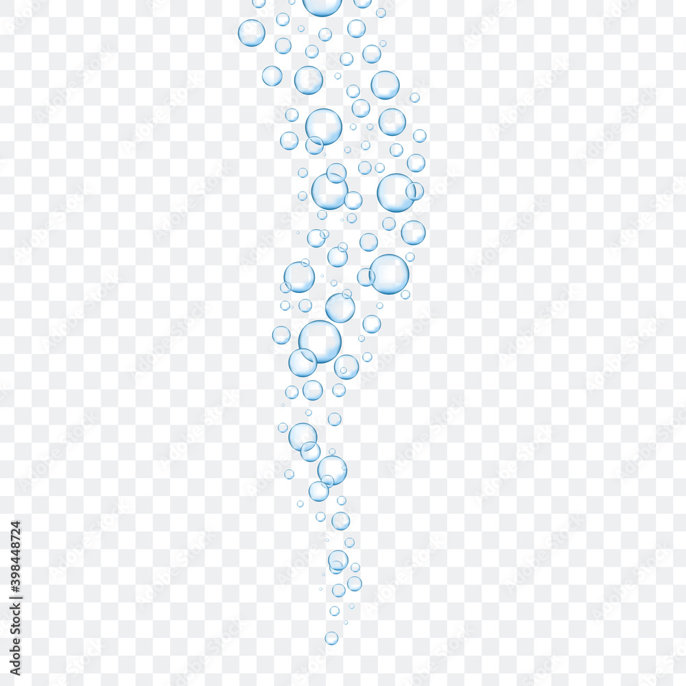 Bubbles in water on transparent background. Bubbles in water for ...