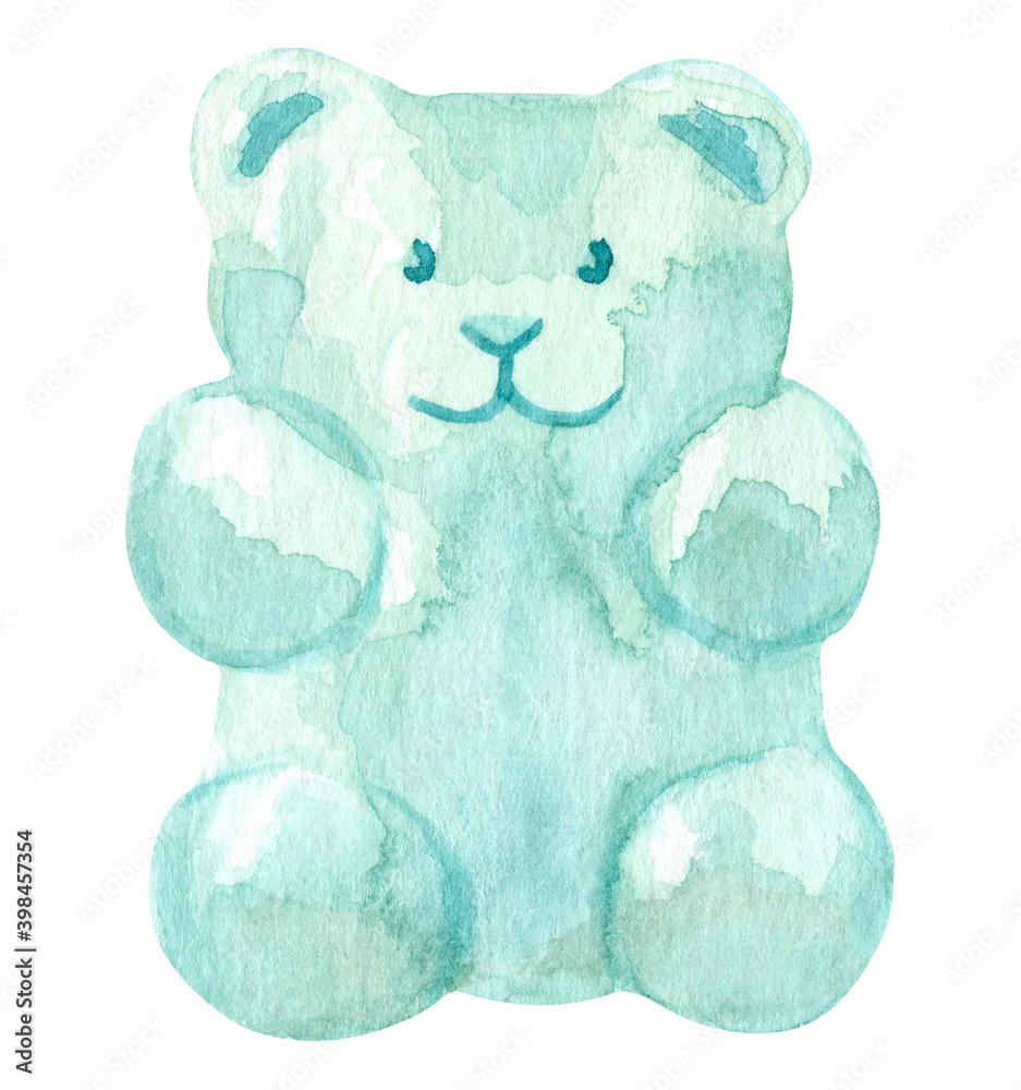 Hand drawn watercolor candy Stock Photo | Adobe Stock