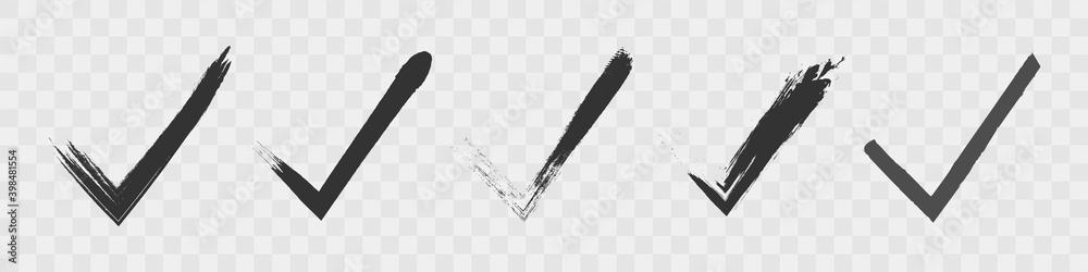 Check mark icon. Yes vector illustration Stock Vector | Adobe Stock