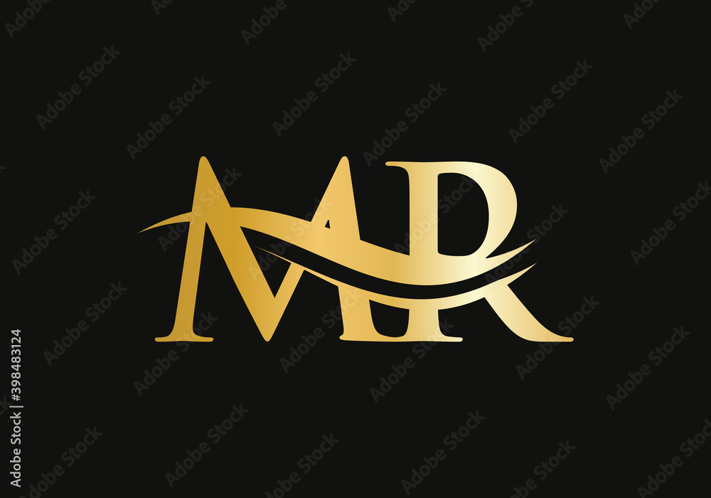 MR letter logo design. MR Logo for luxury branding. Elegant and stylish ...