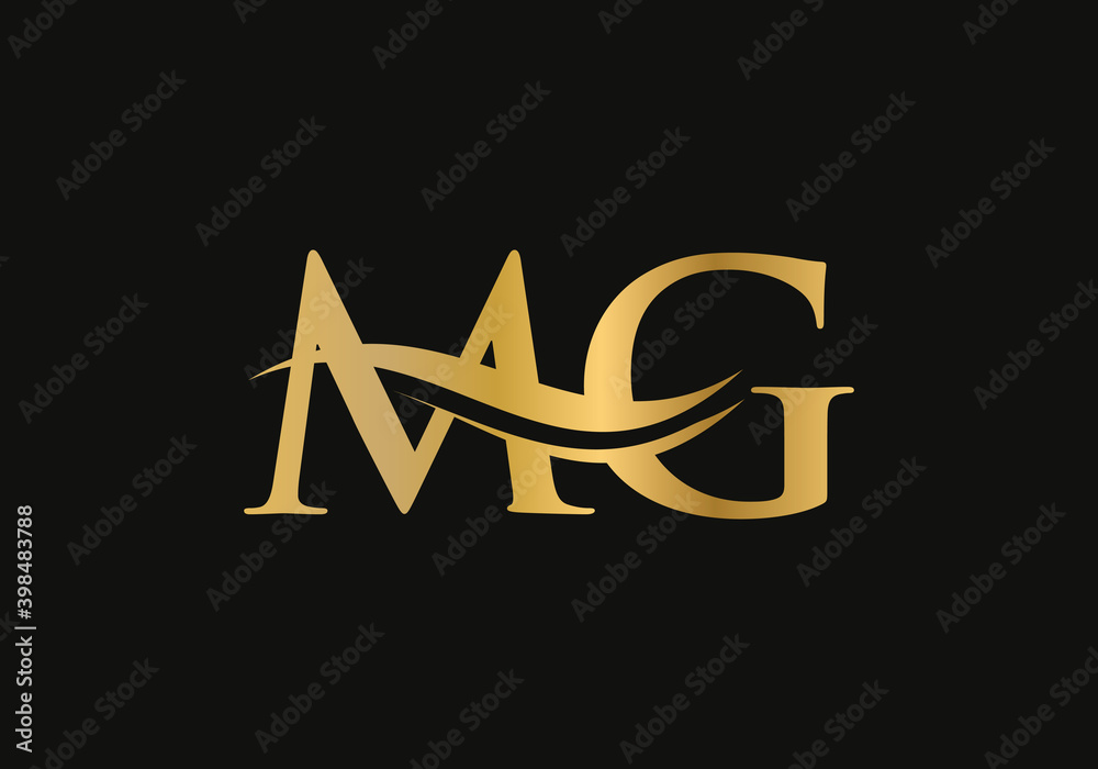 Premium MG letter logo design. MG Logo for luxury branding. Elegant and ...