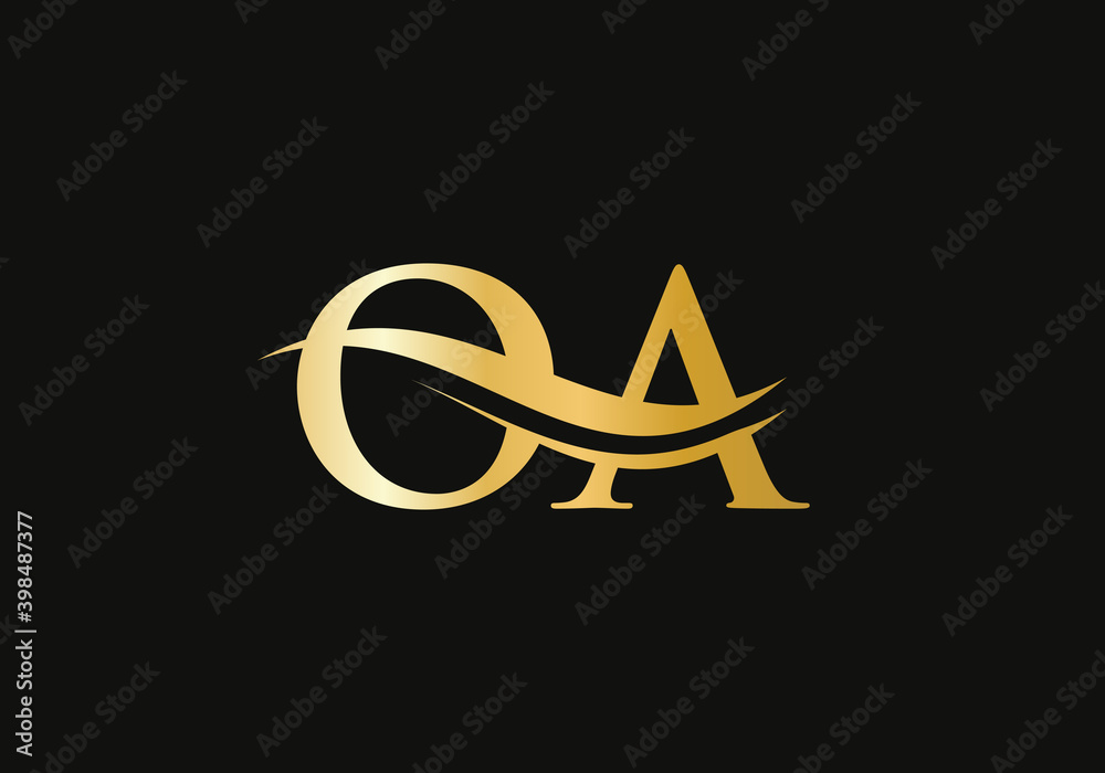 OA letter logo design. OA Logo for luxury branding. Elegant and stylish ...