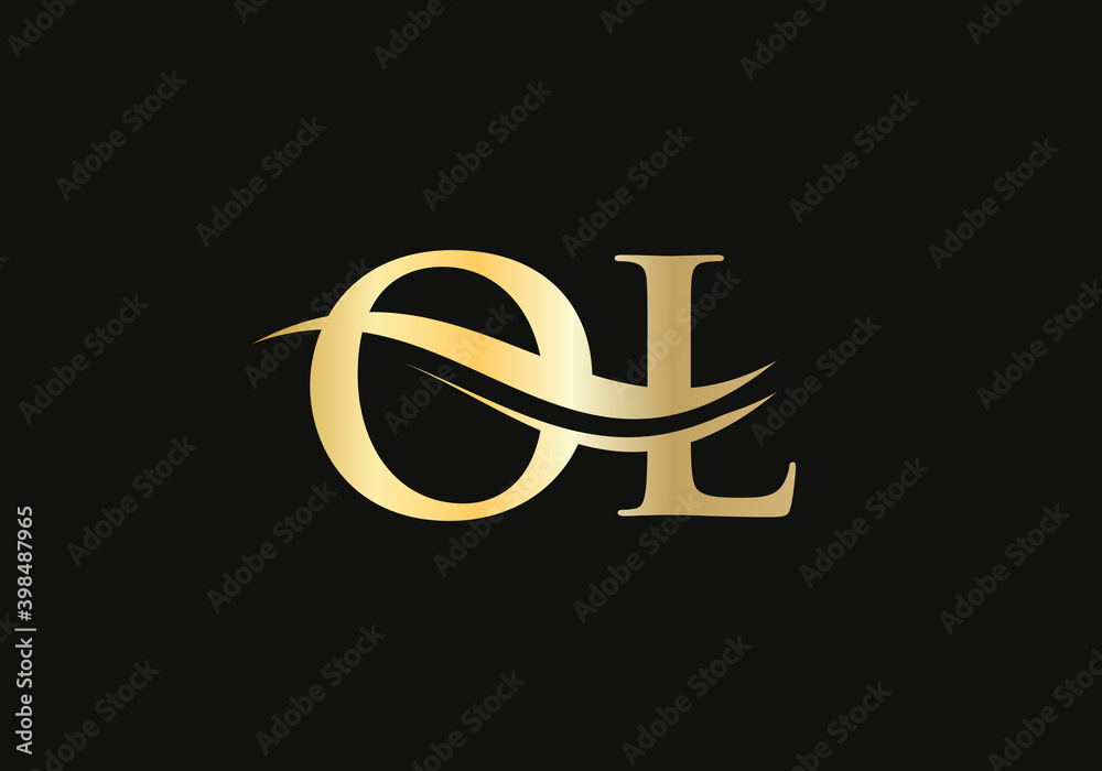 Premium OL letter logo design. OL Logo for luxury branding. Elegant and ...