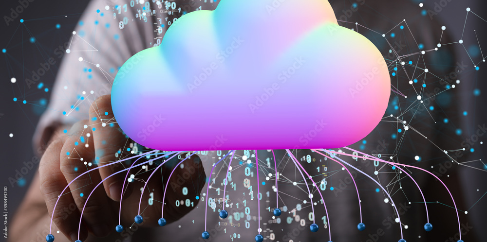 data Internet infrastructure concept. Abstract technology background ...