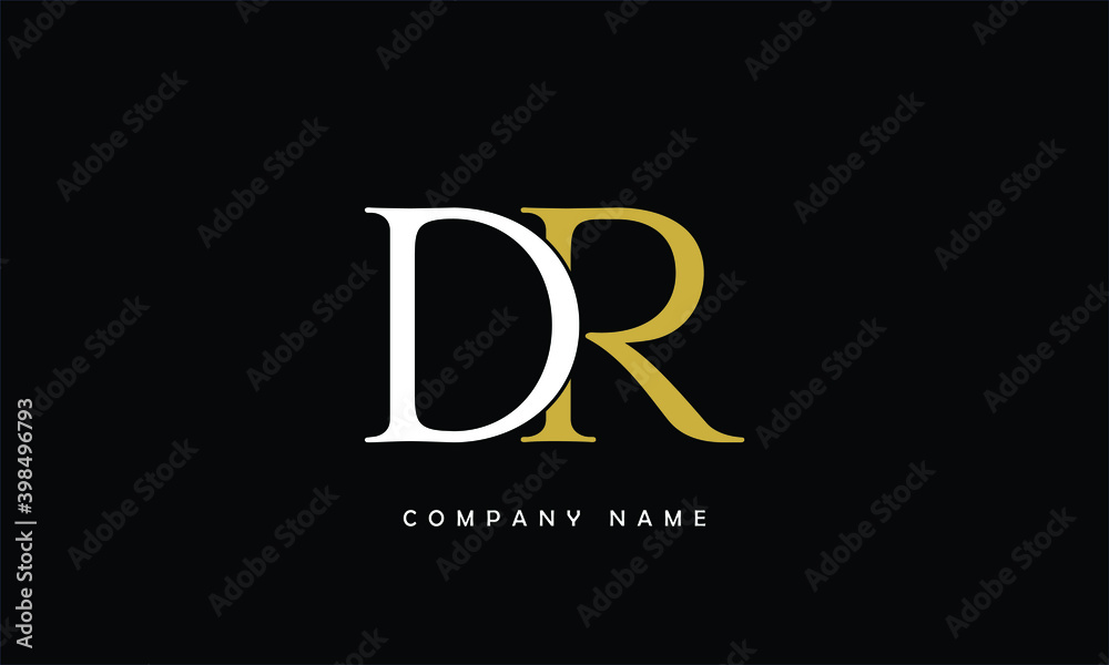 DR, RD, D, R Abstract Letters Logo Monogram Stock Vector | Adobe Stock