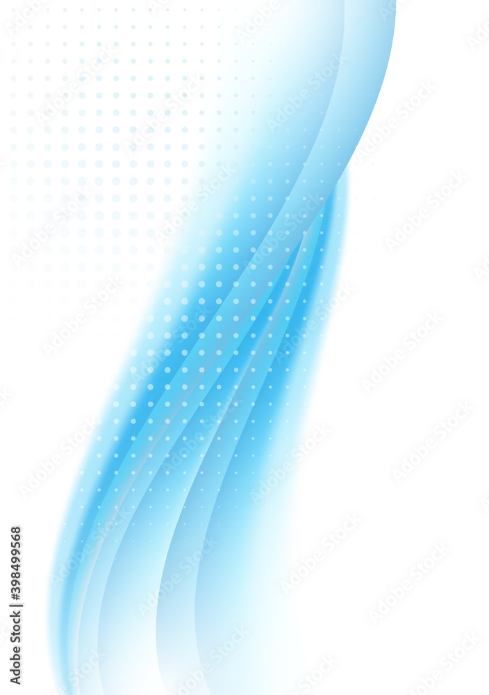 Abstract wave background. Design template for cover, business card ...