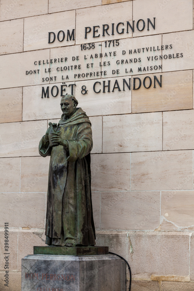 Dom Perignon statue Stock Photo | Adobe Stock