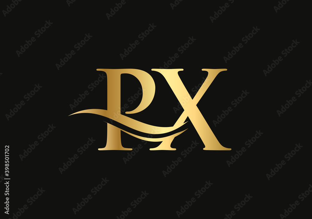 PX letter logo design. PX Logo for luxury branding. Elegant and stylish ...