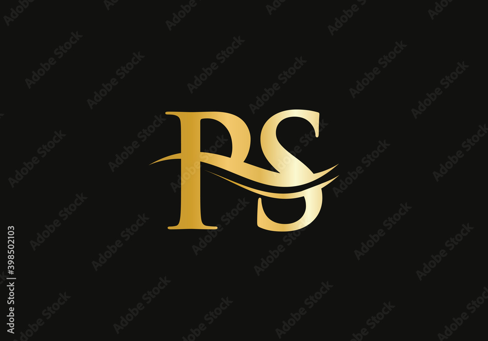Premium PS letter logo design. PS Logo for luxury branding. Elegant and ...
