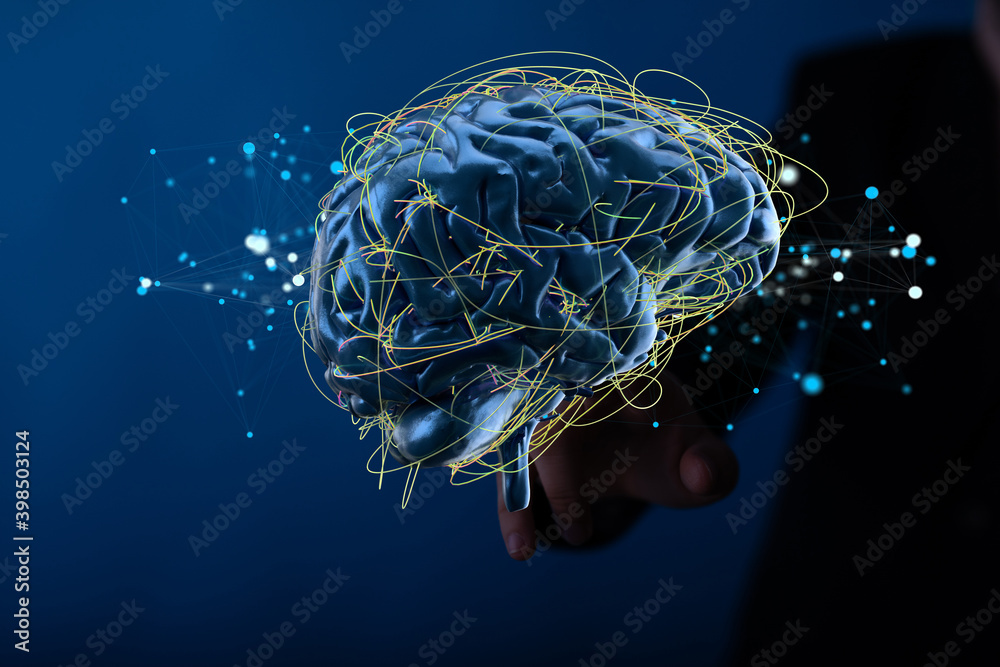 intelligence brain ai digtal 3d artificial intelligence Stock Photo ...
