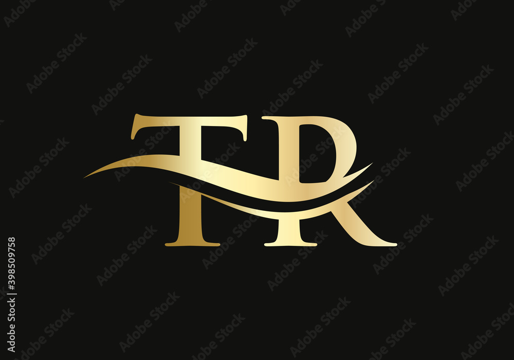 Letter TR Logo Design for business and company identity. Creative TR ...