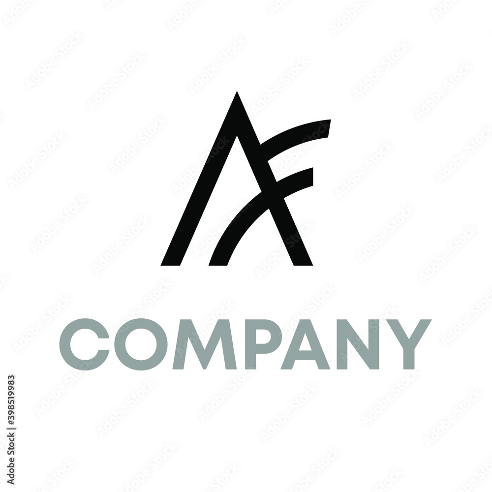 AF logo Stock Vector | Adobe Stock