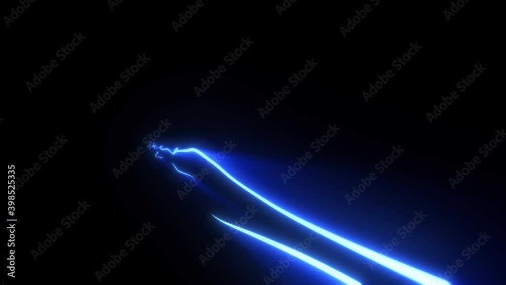 Electric Arcs And Light Stroke In Extreme Motion/ 4k animation of an ...