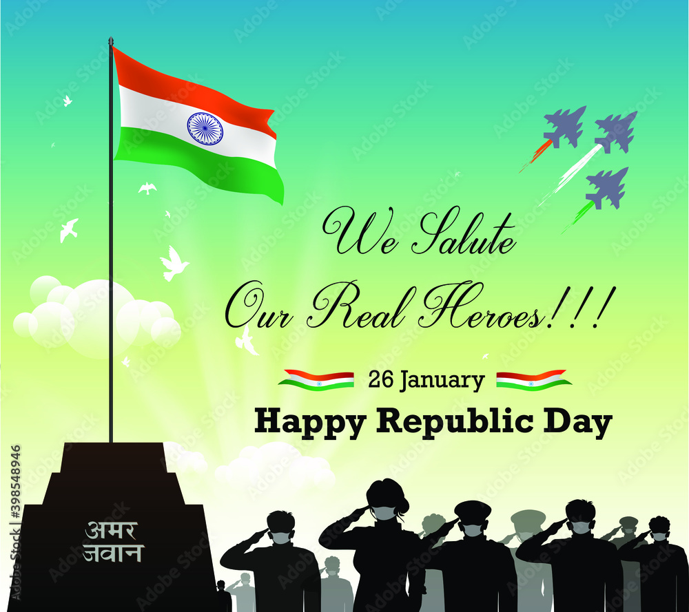 Vettoriale Stock Vector illustration of 26 January Indian Republic Day ...