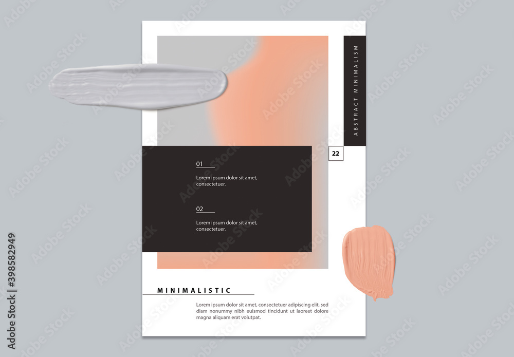 Abstract Modern Minimal Flyer Layout Stock Template | Adobe Stock