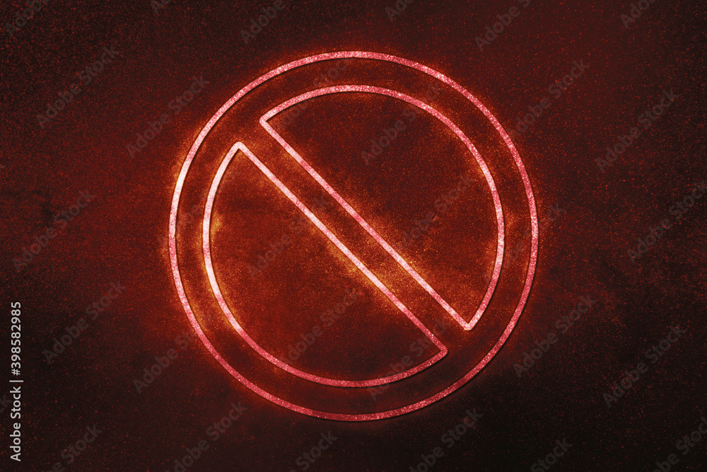 No sign or No symbol, prohibition and restriction, Censorship Stock ...