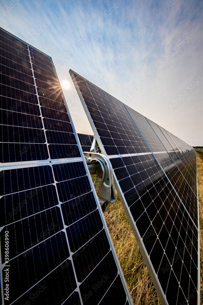 Solar field in North Texas Stock Photo | Adobe Stock