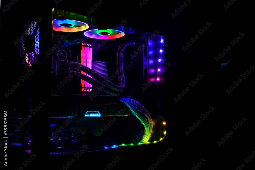 custom pc building rgb illuminated asus corsair amd zotac computer ...