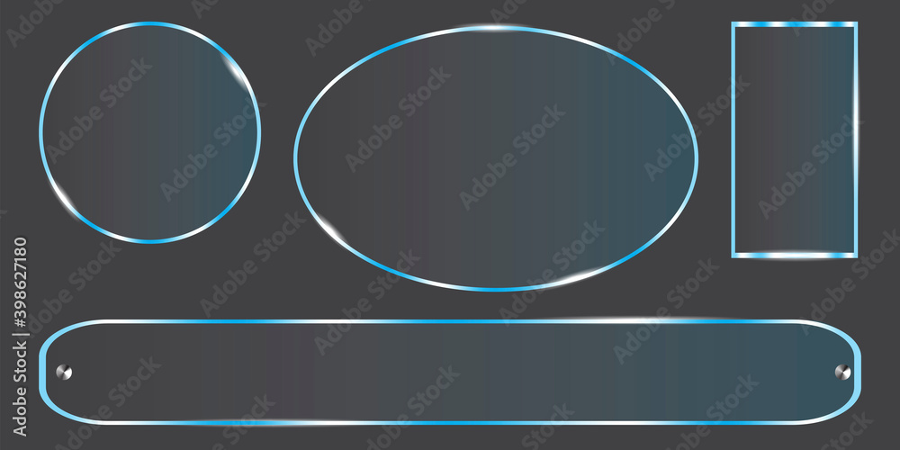Plexiglass, great design for any purposes. Poster, card, banner design ...