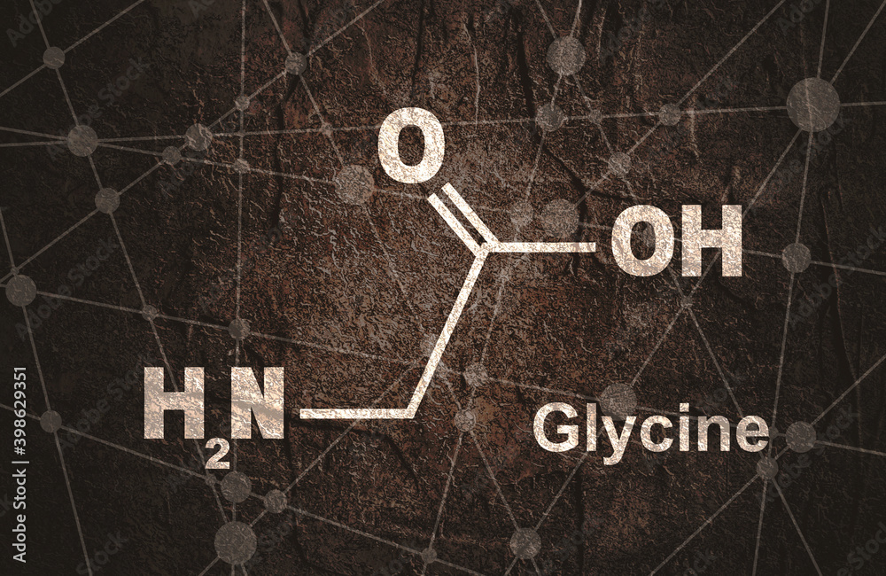 Glycine - main amino acid and inhibitory neurotransmitter. Chemical ...