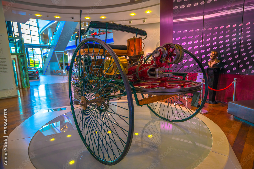 WEYBRIDGE,ENGLAND-MARCH 1, 2017: The world's first true automobile ...