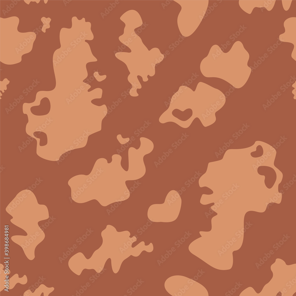 Positive seamless abstract pattern looks like a skin of people with ...