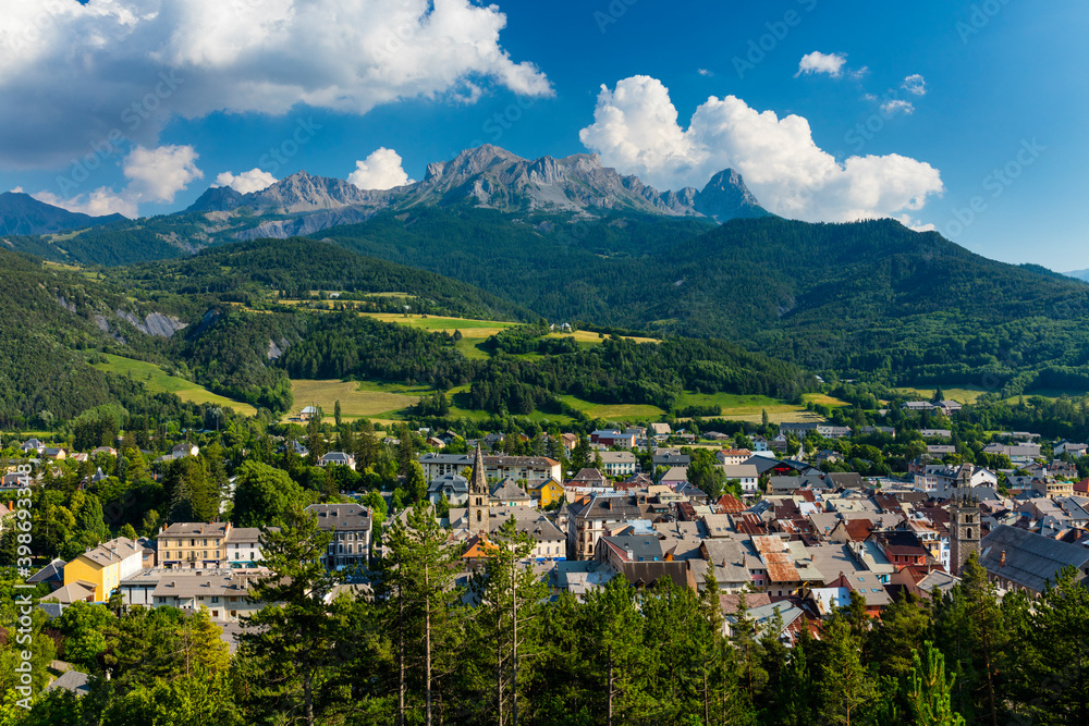 Barcelonnette Town, Ubaye Valley, Vallée de l'Ubaye, Alpes Haute ...