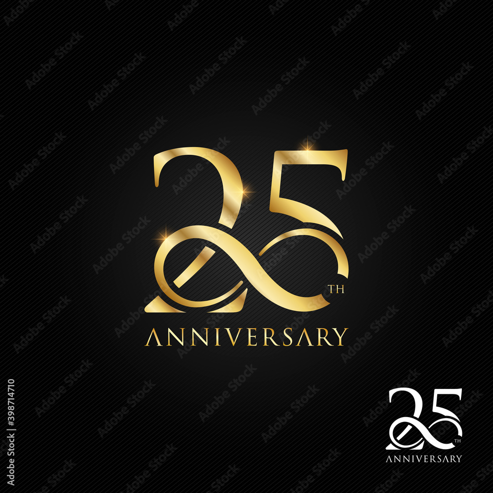 25 years anniversary logo, icon and symbol vector illustration Stock ...