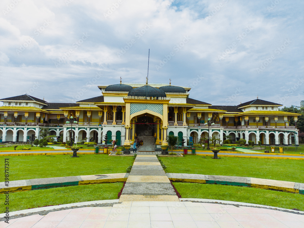 Maimoon Palace, North Sumatera, Indonesia Stock Illustration | Adobe Stock
