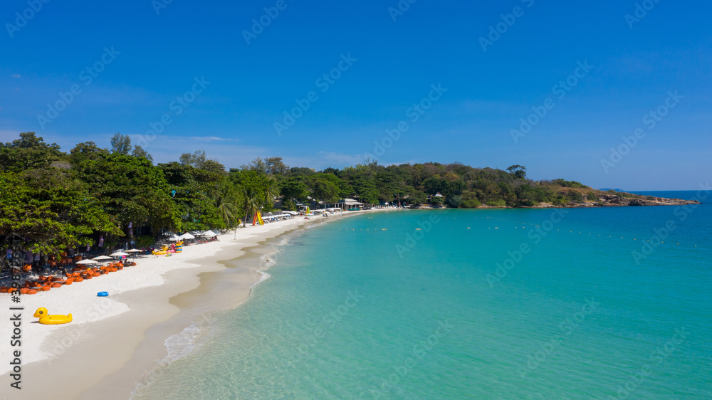 Foto de Aerial view Hat Sai Kaeo, Koh Samet is a beautiful island ...