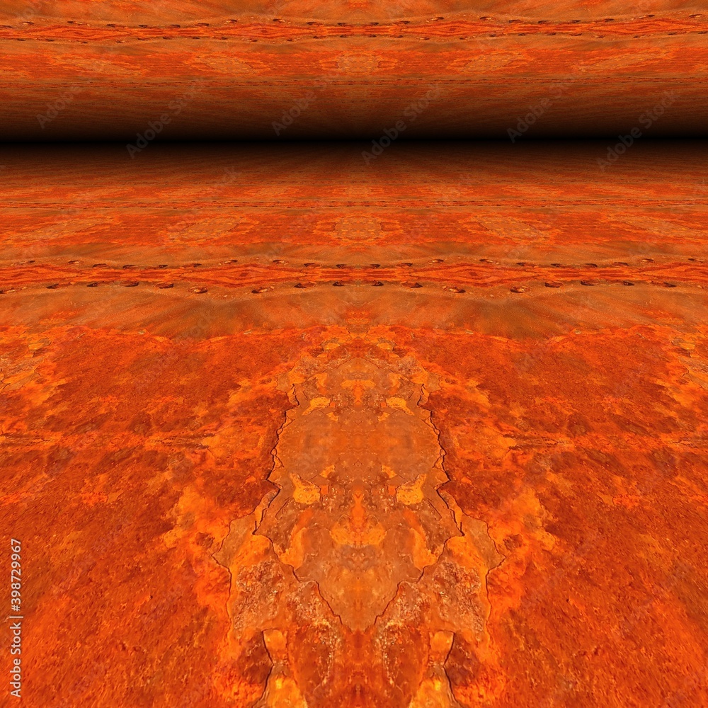 heavy engineering pipe with severe oxidation flack rust particles in ...