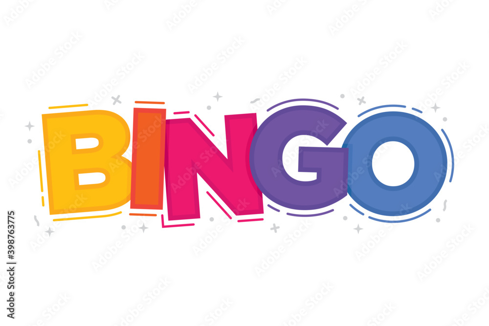Vecteur Stock Bingo Text, Bingo Background, Bingo Sign, Bingo Game ...