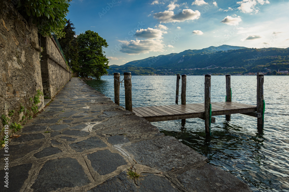 Lungolago di Orta San Giulio Stock Photo | Adobe Stock