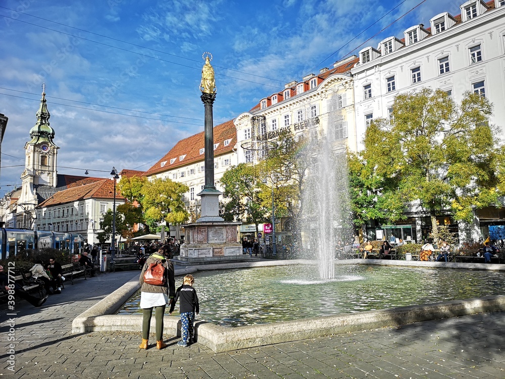 Graz Steiermark Altstadt und Sehenswürdigkeiten Stock Photo | Adobe Stock