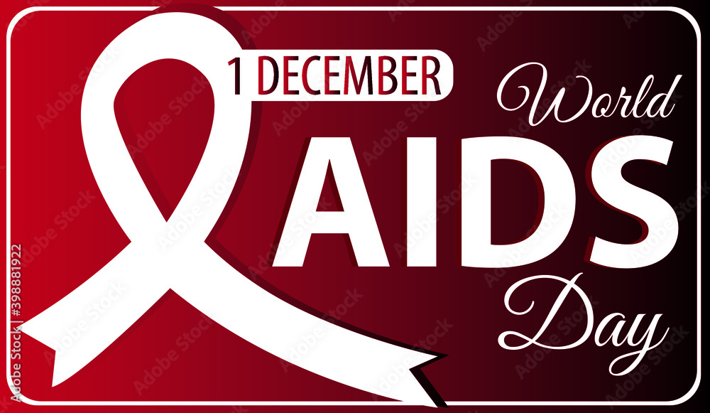 World AIDS Day. December 1st World Aid Day poster. Vector illustration ...